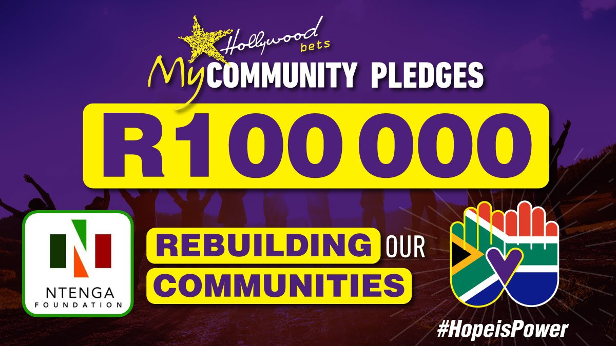#HopeIsPower - Hollywoodbets donates R100 000 to Ntenga Foundation ...