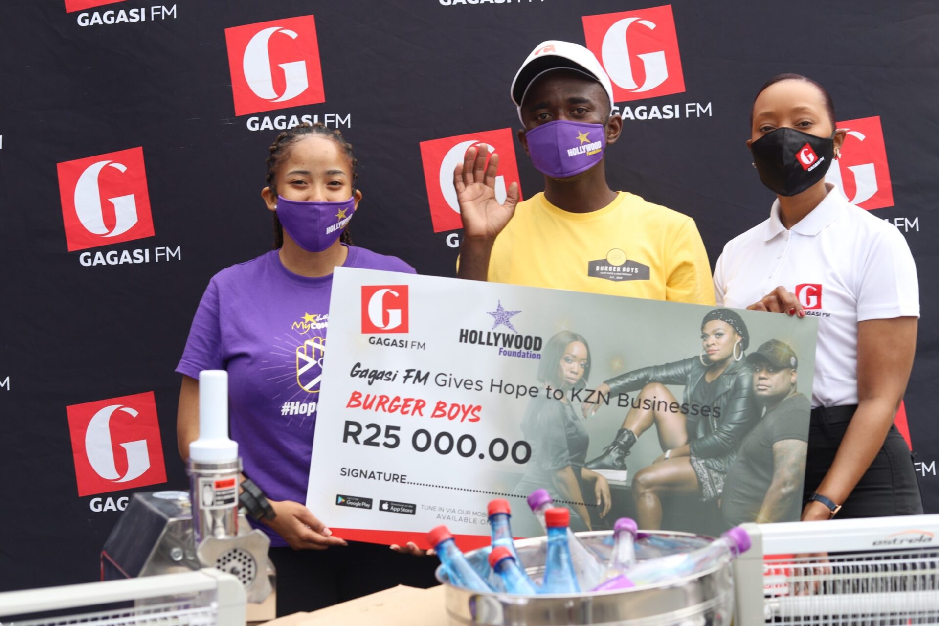 #HopeIsPower with Gagasi FM and Burger boys | Hollywood Foundation